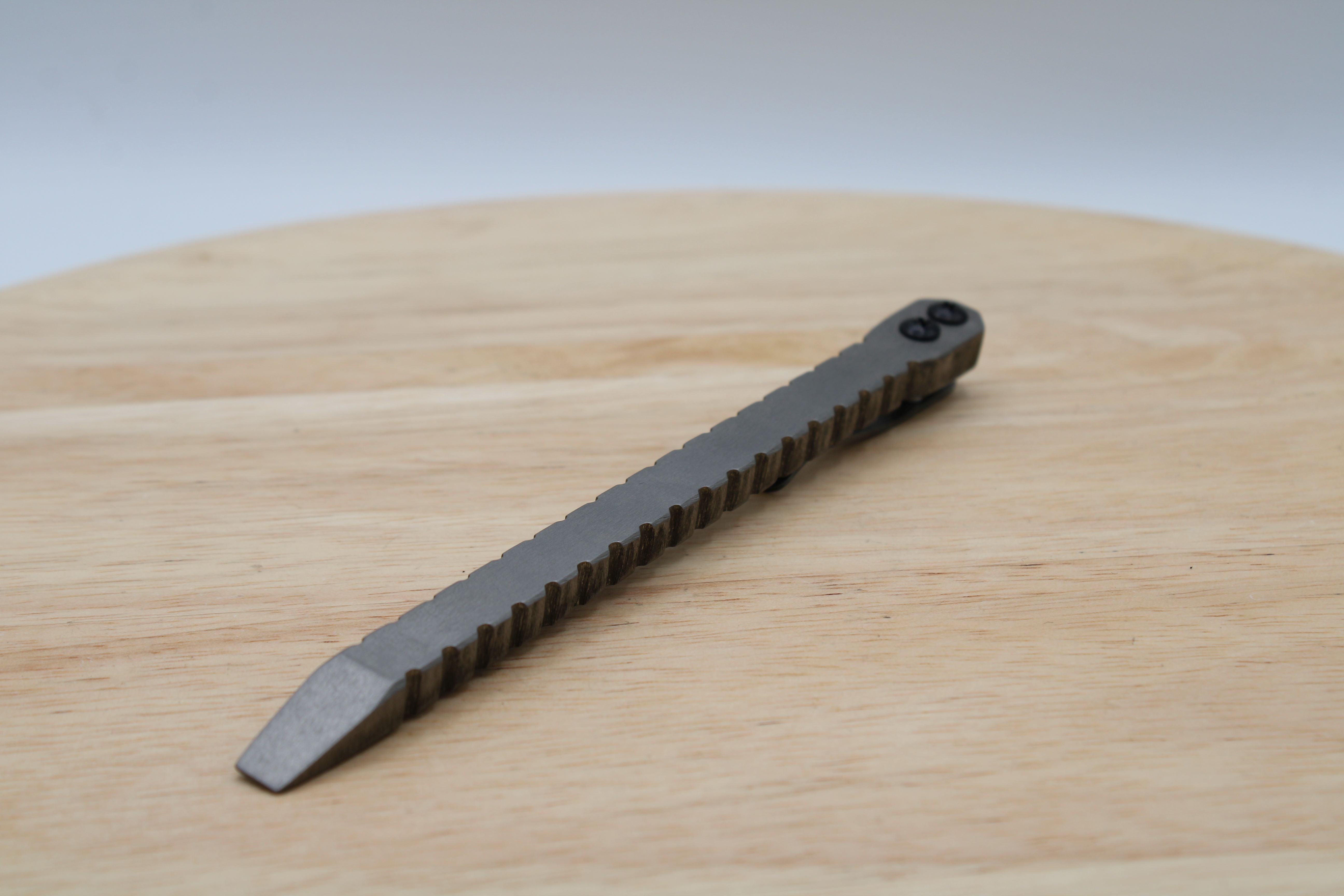 TD Pen Ti Pry - Titanium Tactical Flathead Prybar Breacher Bead Blaste ...